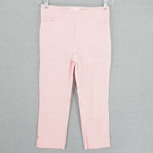 Renuar | Pants & Jumpsuits | Renuar Pants Womens 2 Red Striped High ...